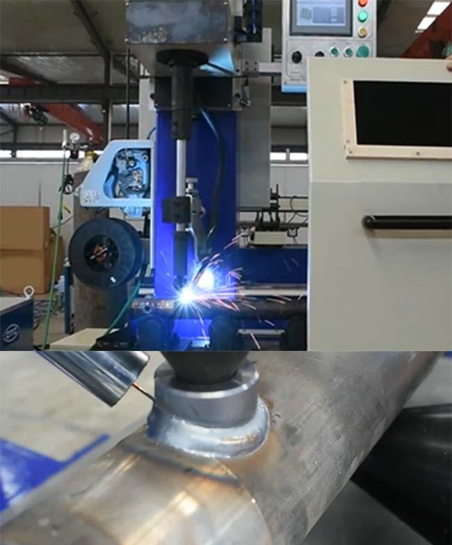 Hydraulic Cylinder Oil Port Automatic Seam TIG/MIG Welding Machine